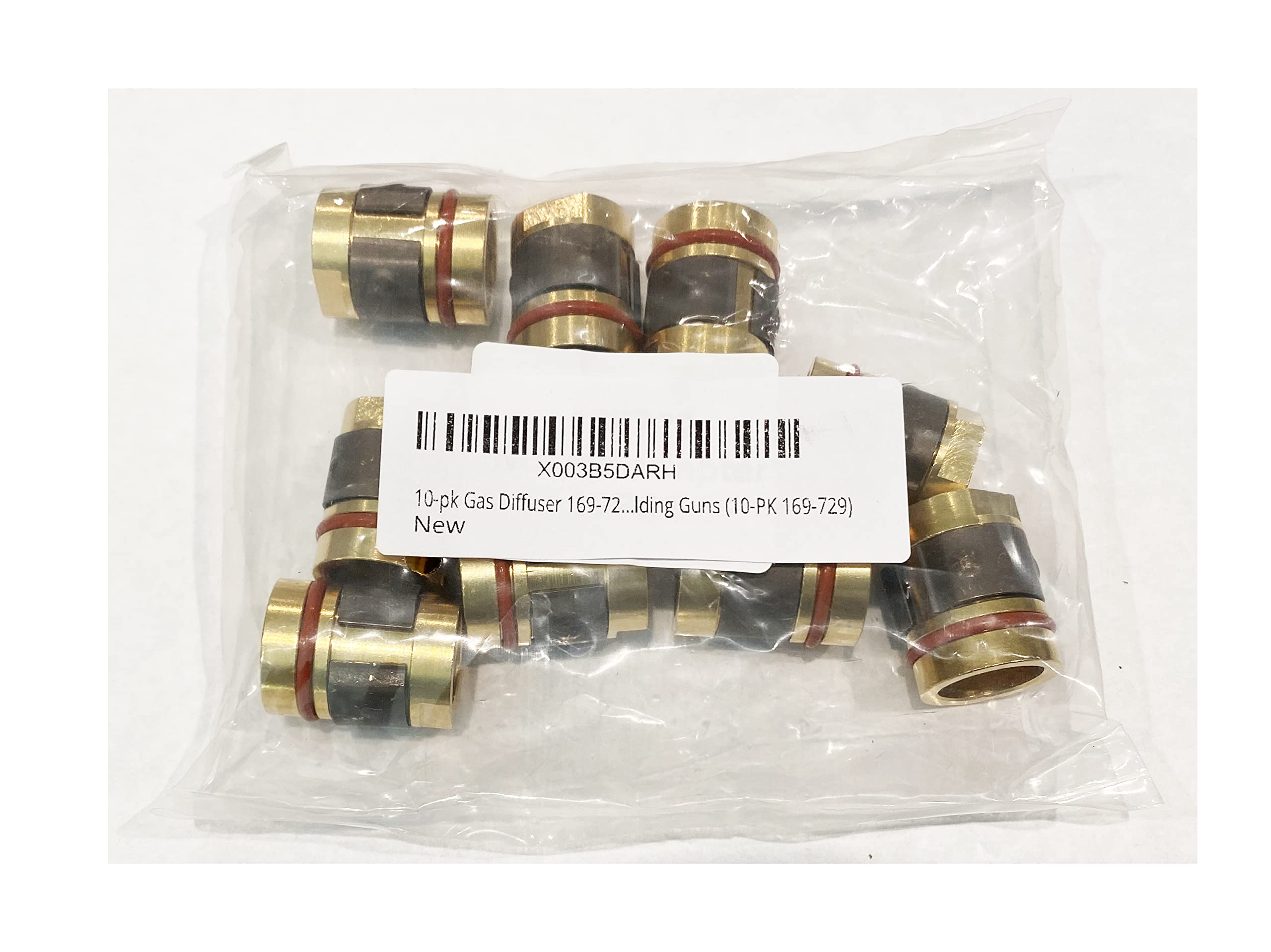 10-pk Gas Diffuser 169-729 for Miller Millermatic M-series M-25 169729 and Hobart H-series MIG Welding Guns (10-PK 169-729)