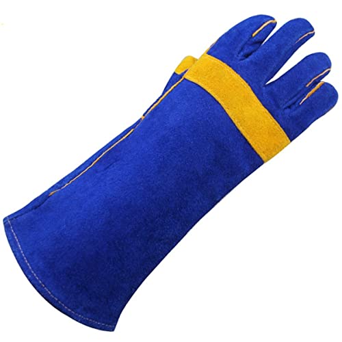 16 Inches Leather Welding Gloves Heat Fire Resistant (Welder gloves)