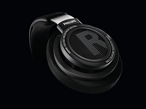Philips Audio Philips SHP9500 HiFi Precision Stereo Over-Ear Headphones (Black) (Renewed)
