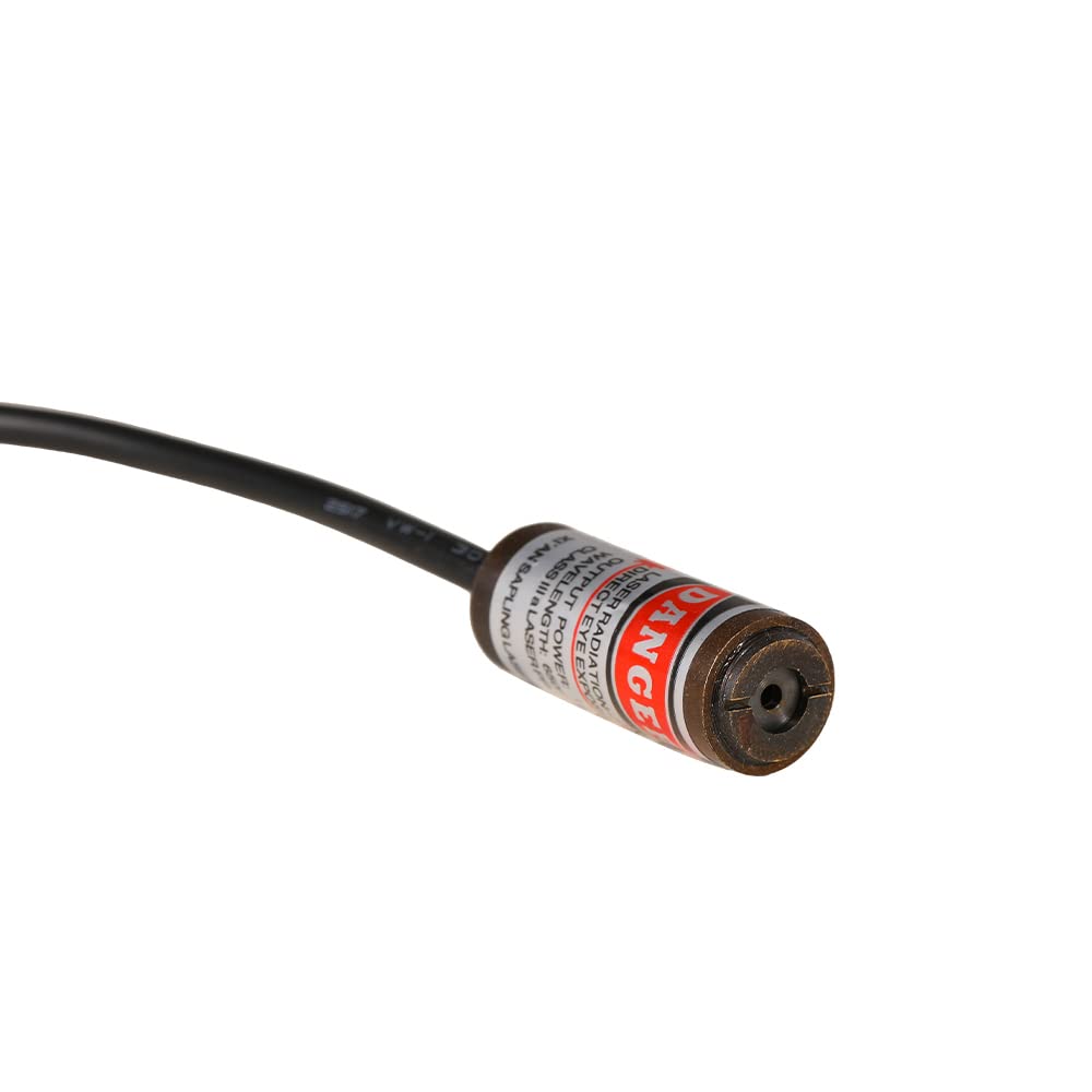 Cloudray Line Red Locator 5-10mW Infrared Adjustable Module Locator for Fiber Marking or Cutting Machine (D12X30mm)
