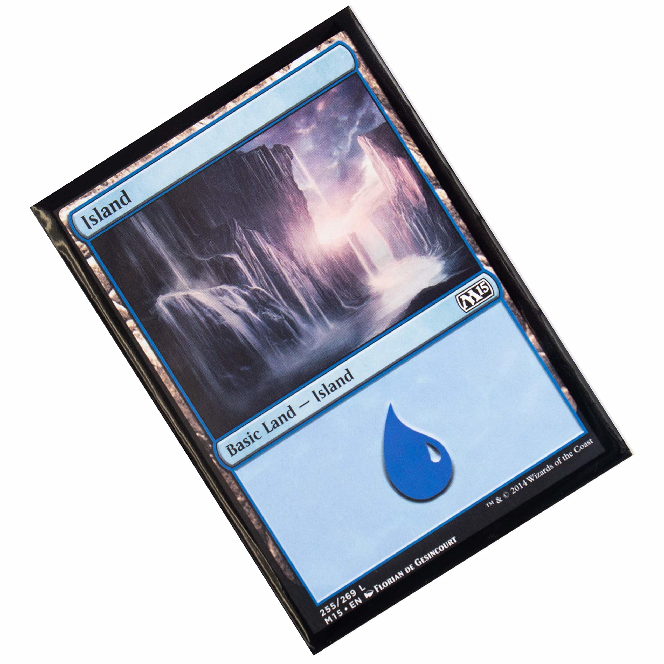 100 Pack Black Border Card Sleeves | Double Sleeve with Clear, Durable Plastic Trading Card Protectors for Drafting and Collecting | 100 Inner Sleeves Compatible with Popular Card Games