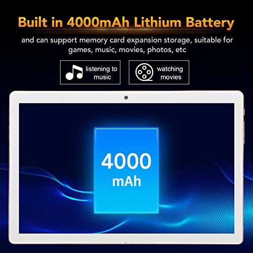 10.1 inch Tablet HD, Pink Calling Tablet, Ram 2GB ROM 32GB, Dual Sim, for Android 10.0, A7 Quad Core and Sc7731e, 3 Card Slots, 5 Million Front and 2 Million Rear Pixels, for Study Work Games(US)