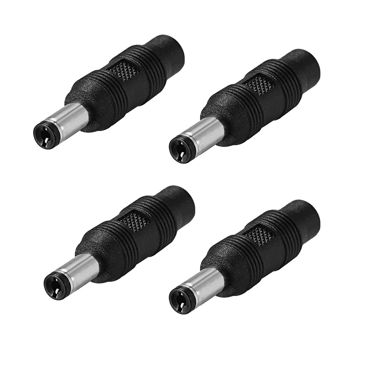 VONOTO 3.5mm x 1.35mm Female to 5.5mm x 2.1mm Male DC Power Connector Adapter, 4PACK, for Laptop CCTV Camera Strip Lighting