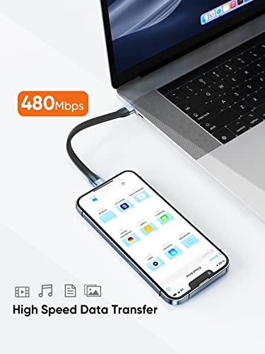 CableCreation USB C to Lightning Cable Short, [MFi Certified], 15 cm Fast Charging Cable & Data Transfer, for iPhone 14/14 Pro Max/13/13 Pro/12/12 Pro/11/X/XS/XR/8, iPad and AirPods Pro, etc.