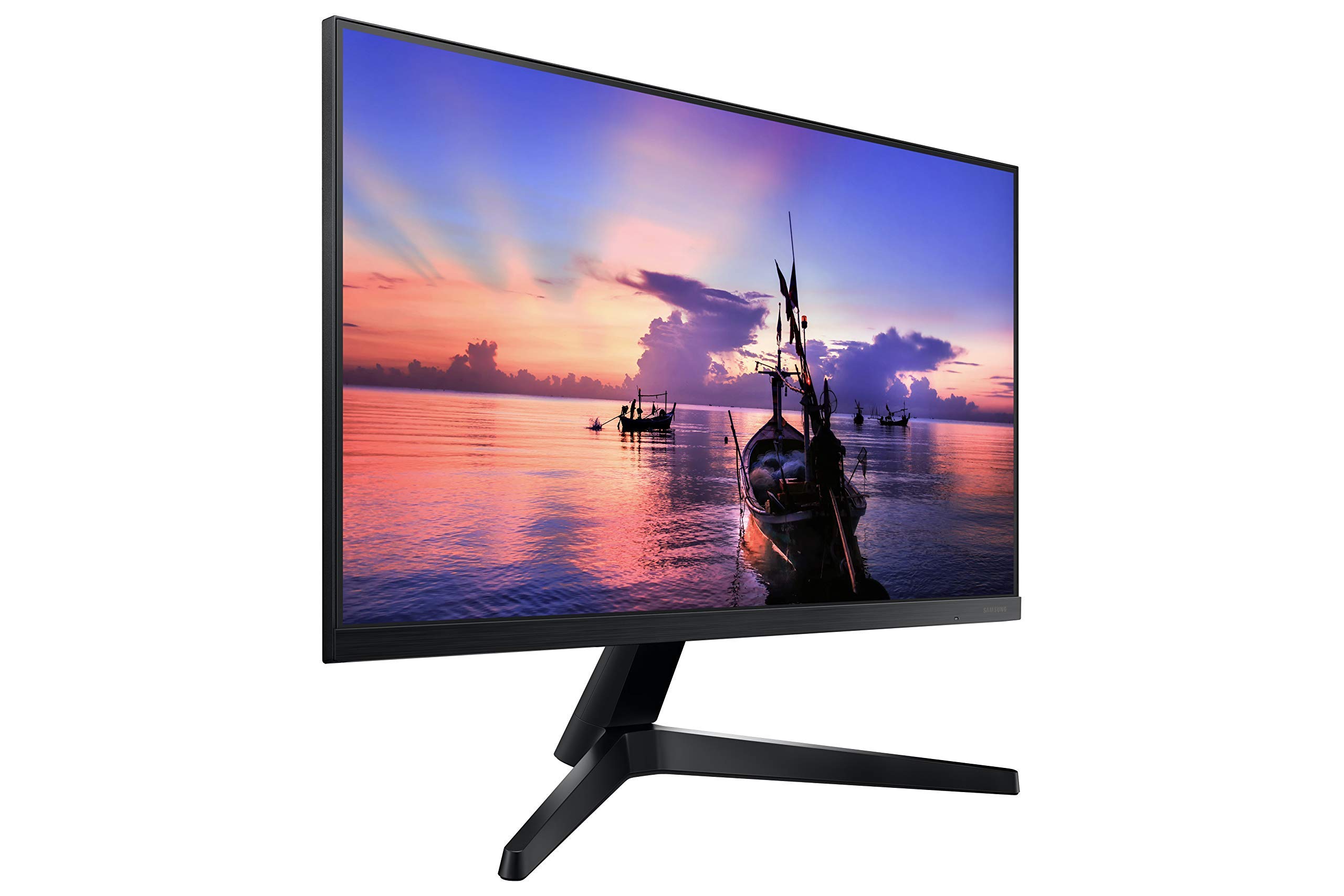 SAMSUNG 22-inch T35F LED Monitor with Border-Less Design, IPS Panel, 75hz, FreeSync, and Eye Saver Mode (LF22T350FHNXZA), Dark Blue Gray (Renewed)