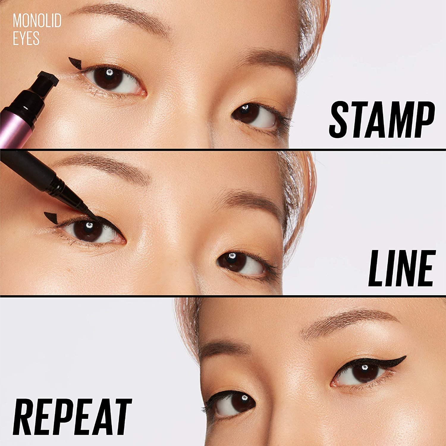 Kaja Winged Eyeliner Set - Wink Stamp Original | with Avocado Extract, Double-ended Wing, Smudge-Proof, Waterproof, Eye Irritation Tested