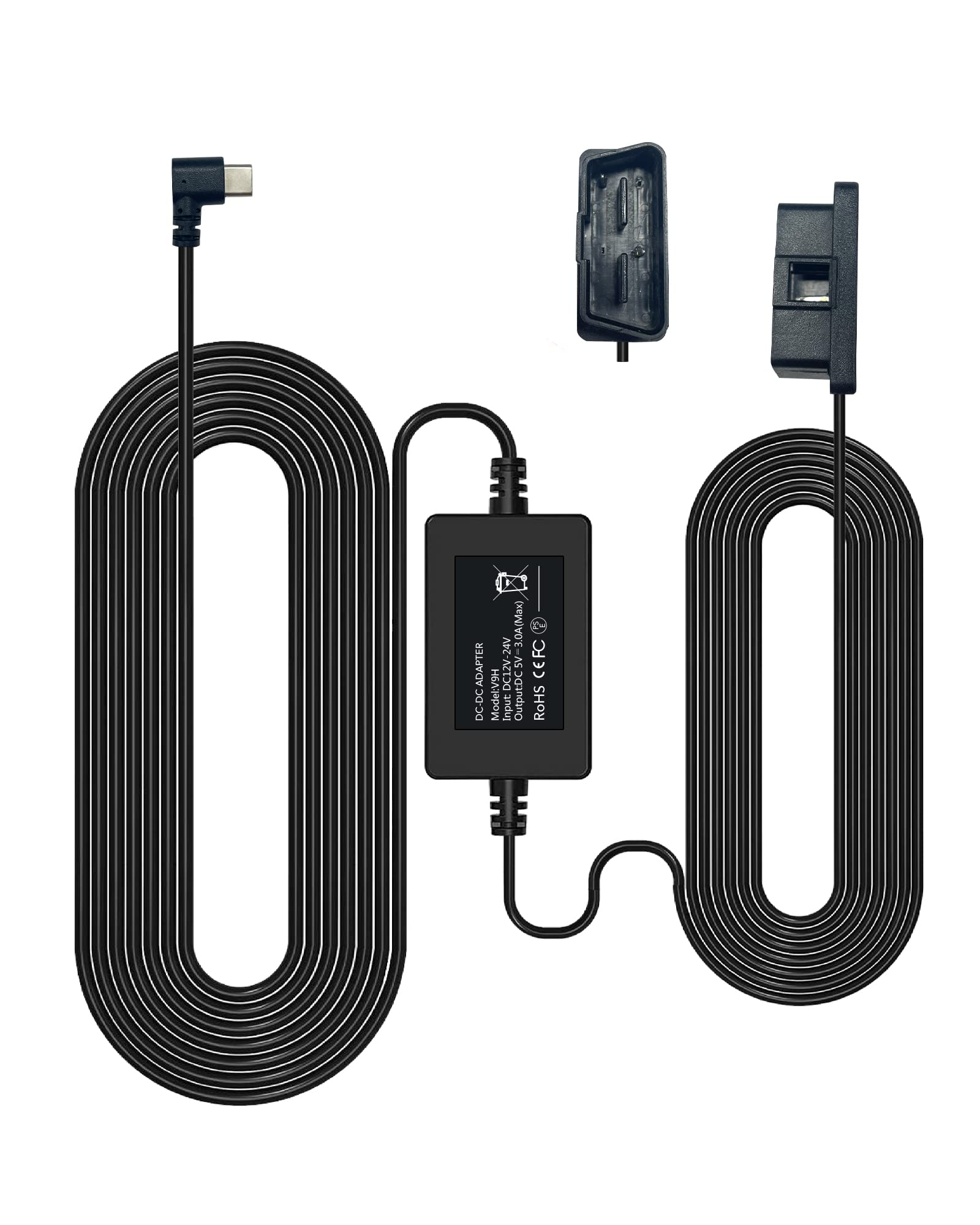 【G910+OBD Hardwire Kit】 WOLFBOX G910 Mirror Dash Cam with Pedestrian Detection & OBD Hardwire Kit