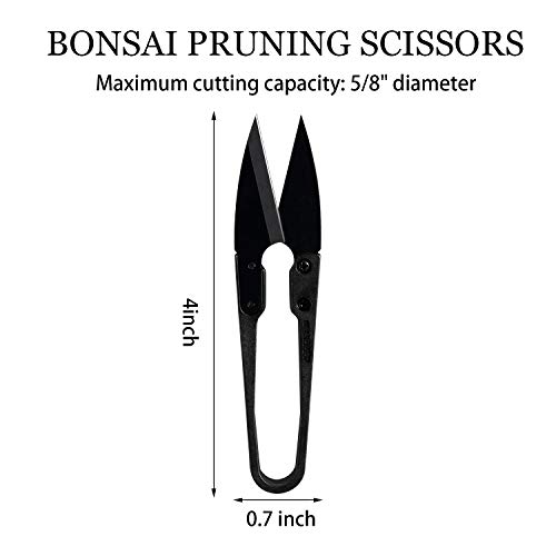 16 Pieces Bonsai Pruning Scissors Mini Garden Clippers Pruning Shears for Bud and Leaves Trimmer