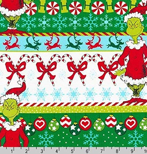 1/2 Yard Each of How The Grinch Stole Christmas Super Bundle from Dr Seuss Fabrics by Robert Kaufman 100% Quilt Shop Cotton - 15 Fabrics
