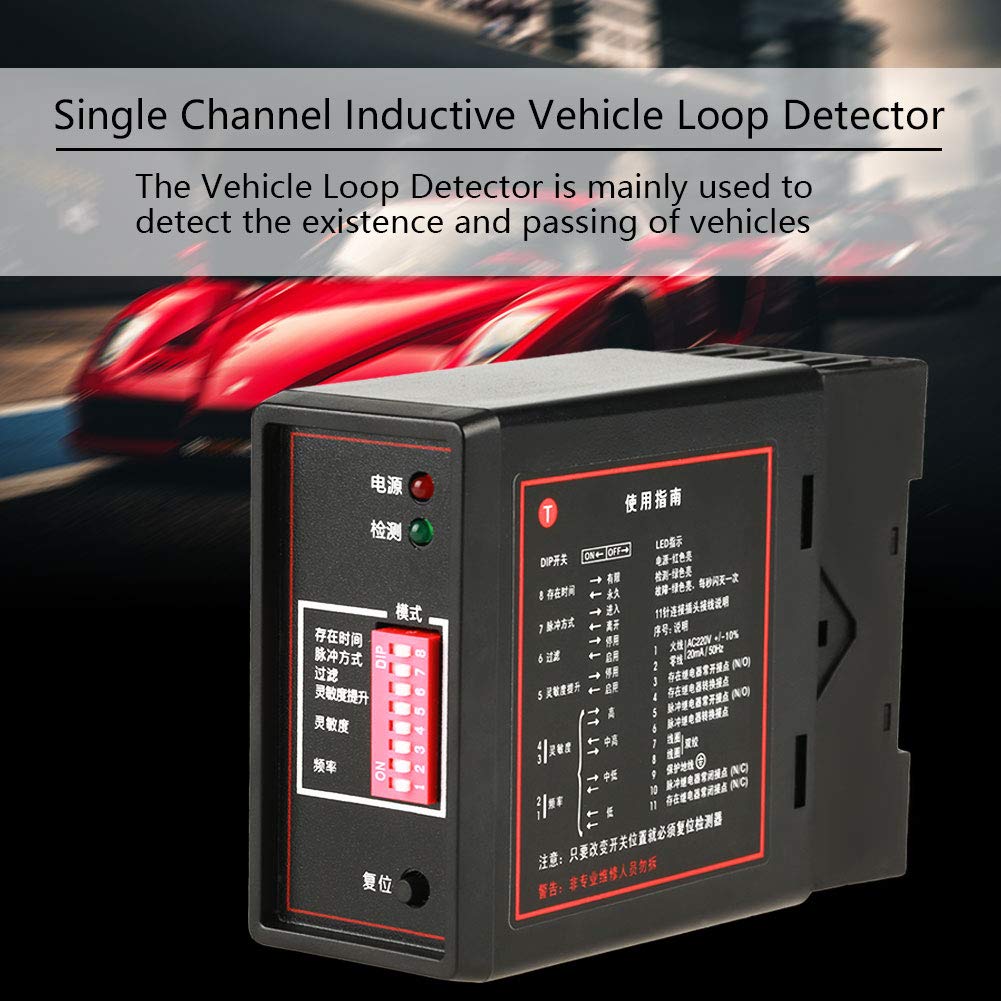 Controls PD132 Single Channel Inductive Vehicle Car Park Barrier Loop Exit Safety Sensor Detector for The Car Parking Lot Access