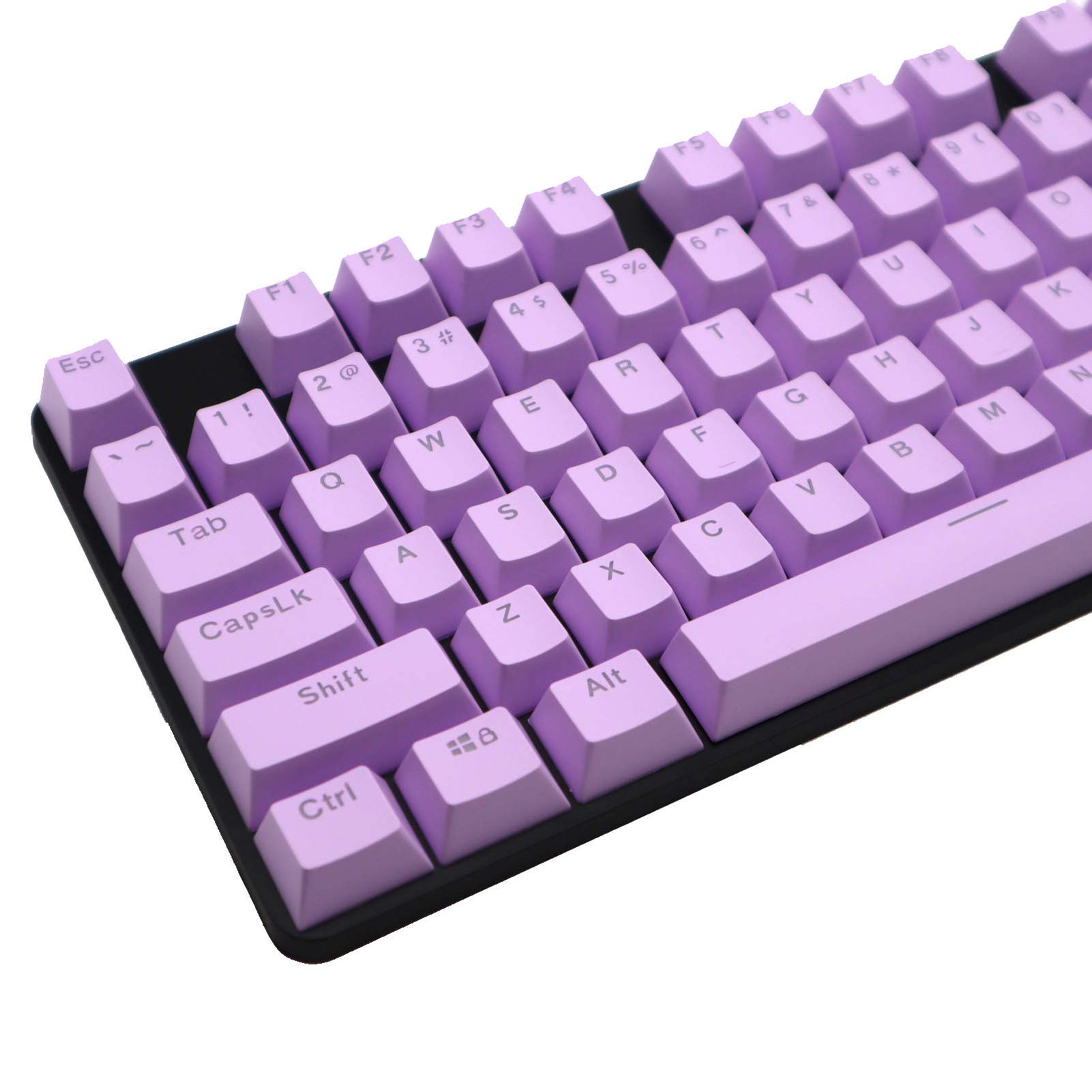 OCUhome 104Pcs Purple Keycaps, PBT Keycaps, Key Caps Backlight Keyboard Accessory ABS Universal OEM Keycaps Replacement for Mechanical Gaming Keyboard