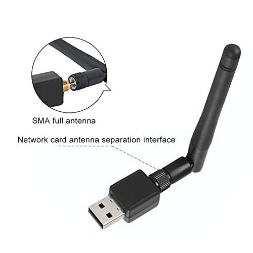 USB Bluetooth Adapter for PC, Desktop, Laptop of 2000/XP/VISTA/7/8 /Linux/10/Android, 150Mbps 802.11n / g/b 2.4G Network Card