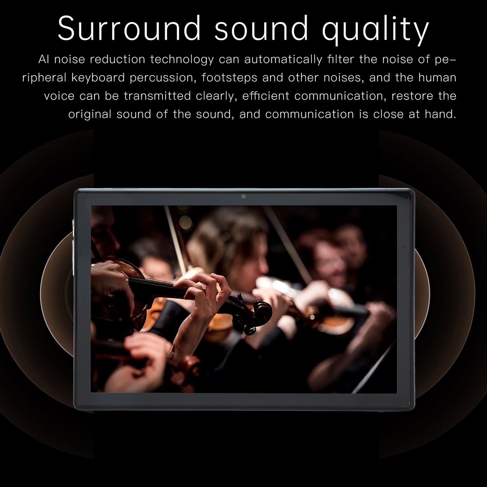 10.1 Inch for Android 12 Tablet, Octa CORE CPU, 8GB RAM 256GB ROM, 5G WiFi, 2 in 1 Tablet with Keyboard, Blue (US Plug)