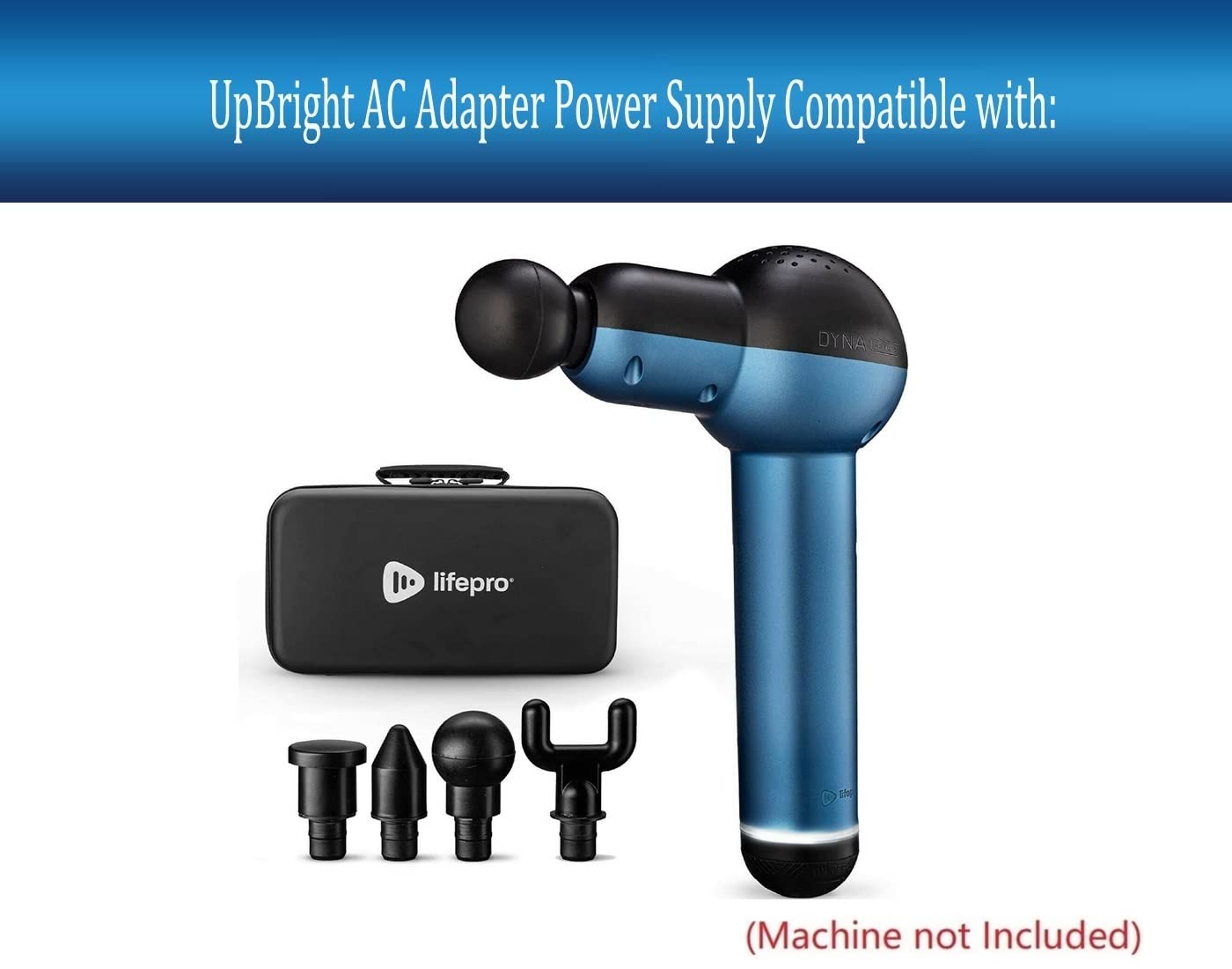 UpBright 27V AC/DC Adapter Compatible with LifePro DynaSphere BMG-01 BMG01 Life Pro Dyna Sphere Handheld Muscle Percussion Massage Gun 24V 2000mAh Lithium-ion Battery KSC-2700500H 0.5A Power Charger