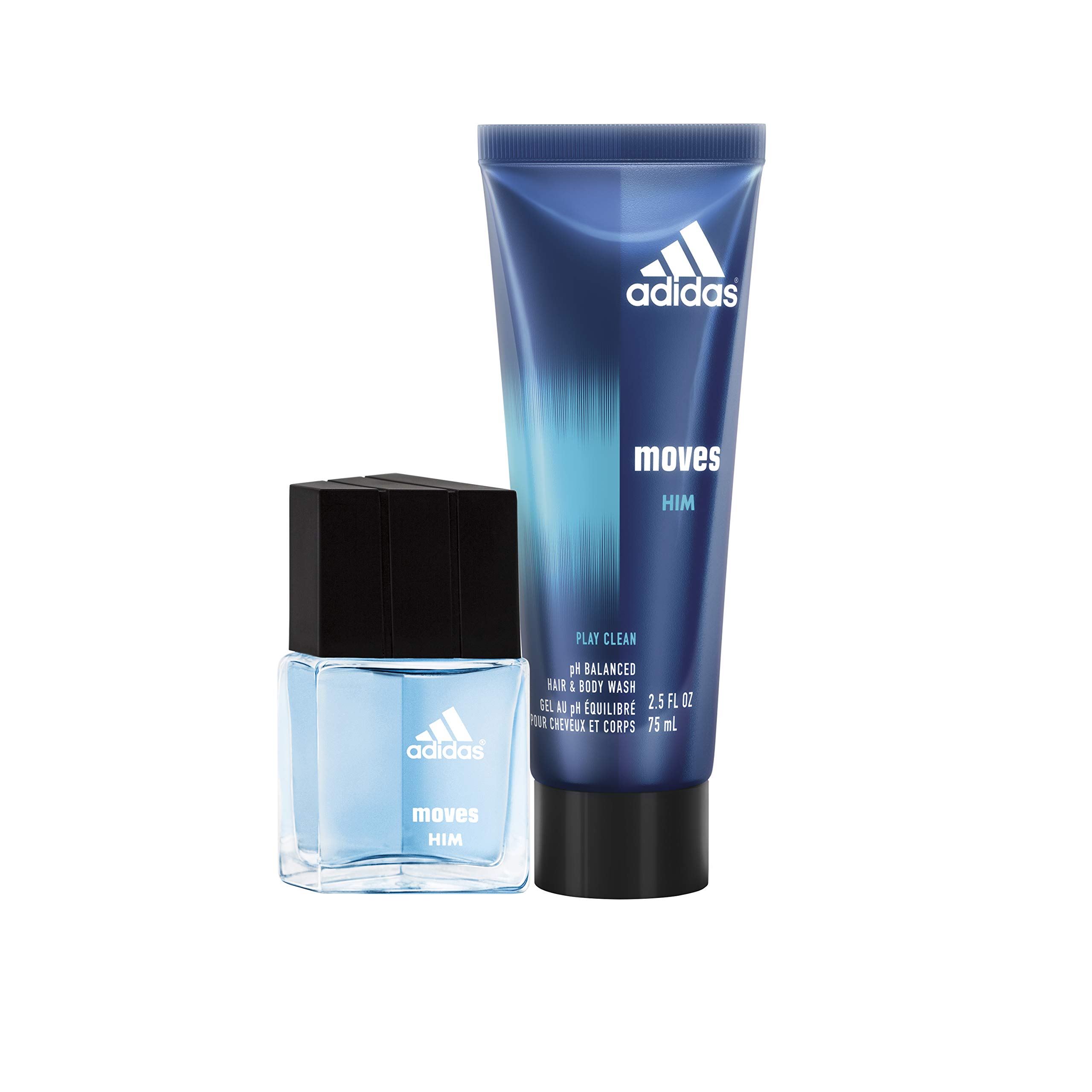 Adidas, Moves for Him. 2 Piece Gift set with EDT and Body Wash, Total Retail Value $22.00