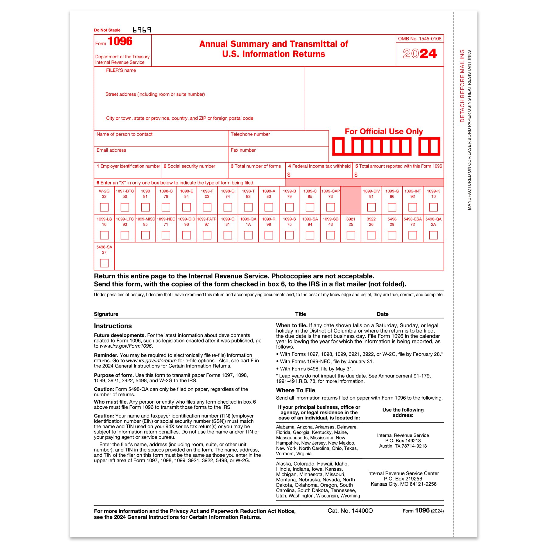 1099 NEC Forms 2024, 4 Part Tax Forms Kit, 25 Vendor Kit of Laser Forms Designed for QuickBooks and Accounting Software, 25 Self Seal Envelopes Included