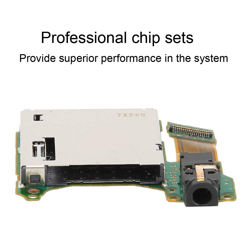 ASHATA Game Host Card Slot, Game Cartridge Card Slot Host Reader Tray Earphone Hole Port for Switch Host Repair Accessory/NS Host Card Slot with Board