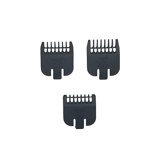Wall Replacement Detachable Standard Stainless Steel Blade Cutter Head for Wahl All in One Lithium Ion Trimmer 59300 9818 9864 9888 9854 9860 with Bonus 3 Piece Beard Stubble Combs Guards