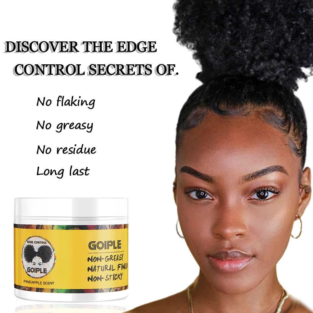 Goiple Edge Control Wax for Women Strong Hold Non-greasy Edge Control Smoother Edge Tamer 4oz