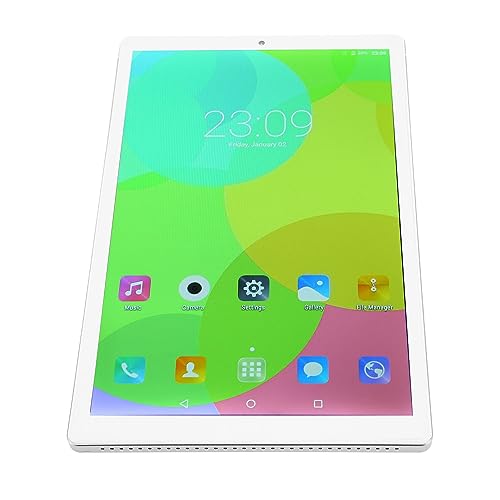 10.1 Inch Kid Tablet PC,Student Reading Tablet for Android10,HD IPS Touchscreen,6GB RAM 128GB ROM 8 Core CPU,5000mah,BT5.0,5G WiFi,Dual SIM Card Slots,Silver. (US Plug)