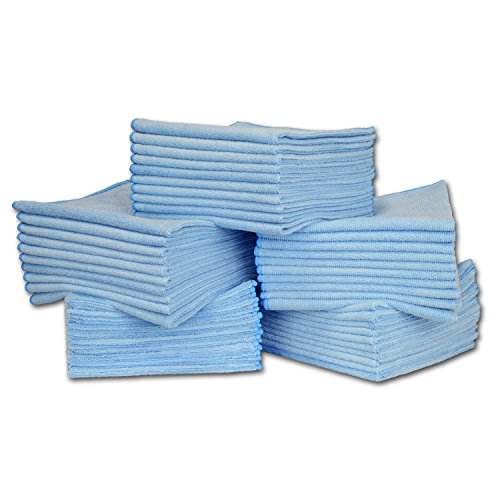 16" x 16" Economy All Purpose Microfiber Towels (Blue-200 Qty)