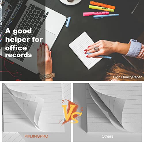 10 Pack Note Pads Small 4x6 Inch Lined Writing Memo Pads Refills Scratch Pads with 50 Sheets Each Pad Narrow Ruled Mini Pocket Notebook Writing Pads of Paper for Daily Work Planning and Organization