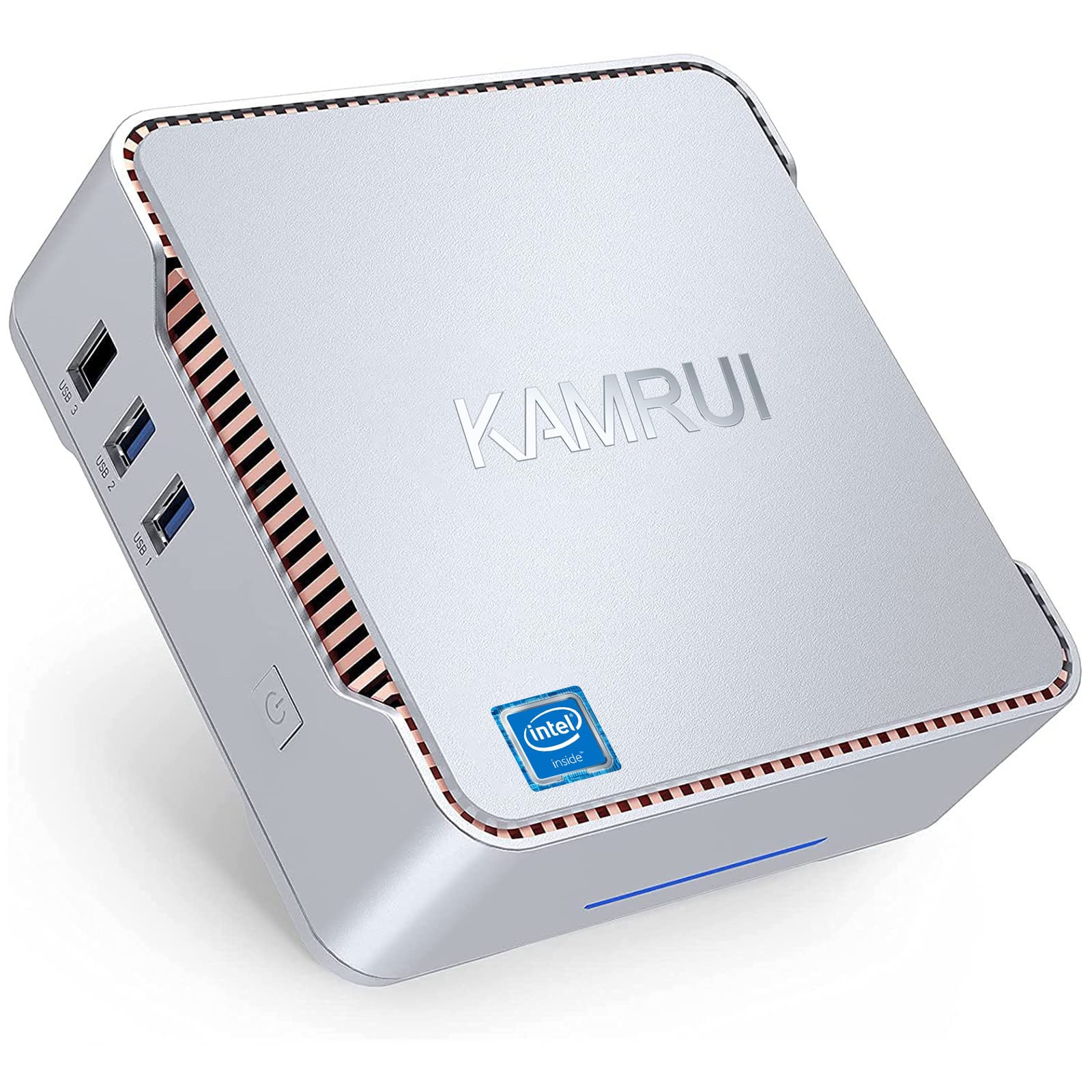 KAMRUI Mini PC Windows 11 Pro, 8GB DDR4 128GB SSD Celeron J4125 Mini Desktop Computer, Support 2.5-inch SSD, 2.4G+5.0G WiFi, 4K HDMI x2, Gigabit Ethernet, BT 4.2, Support Windows 10 Pro Micro PC