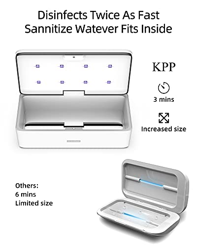 UV Light Sanitizer, Phone Sanitizer UV Box | UV Sterilizer Box for Smartphone | Clinically Proven Kills Germs Viruses & Bacteria UV-C Light Disinfector 2021 New Gift for Family Men