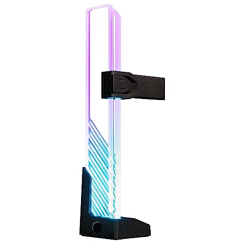 Cooler Master MasterAccessory ARGB GPU Support Bracket, Edge-Lit ARGB Tempered Glass, Universal GPU Bracket, Multiple Orientations (MCA-U000R-GSBTG-00)