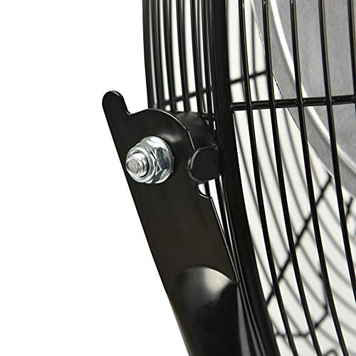 A A IN ET010 20″ High Velocity Floor Fan, 6000 CFM Industrial Metal Fans for Industrial Garage Shop, 3 Speed Settings