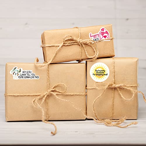 Wailozco Happy Mail Stickers,Thank You Stickers,Handmade Stickers,Small Shop Stickers,Envelopes Stickers for Small Business, Online Retailers,Handmade Goods,500 Labels Per Roll