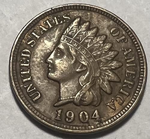1904 P Indian Head Penny Cent Seller AU