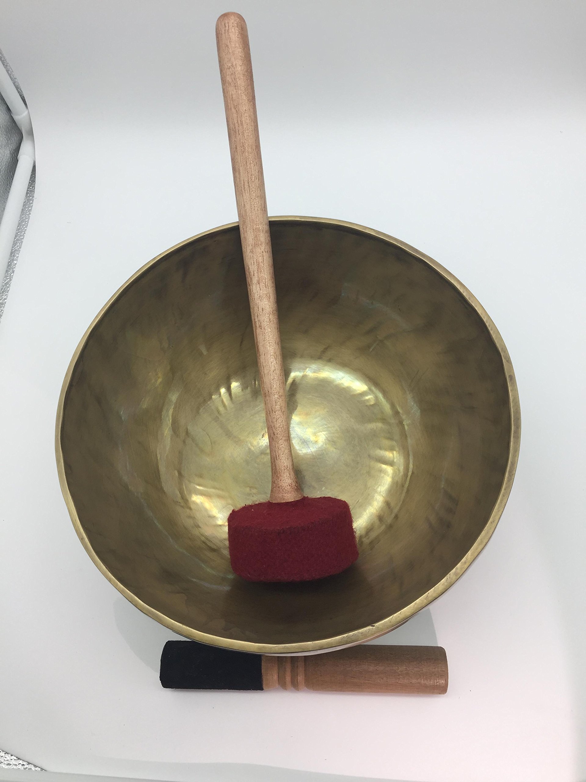 10" handmade Himalayan singing bowl, hand beaten by Nepali artisans to make magical tones by Shambhala Arts & Handcrafts
