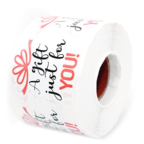 Wailozco A Gift Just for You Stickers,Thank You Stickers,Handmade Stickers,Small Shop Stickers,Envelopes Stickers for Small Business, Online Retailers,Handmade Goods,500 Labels Per Roll