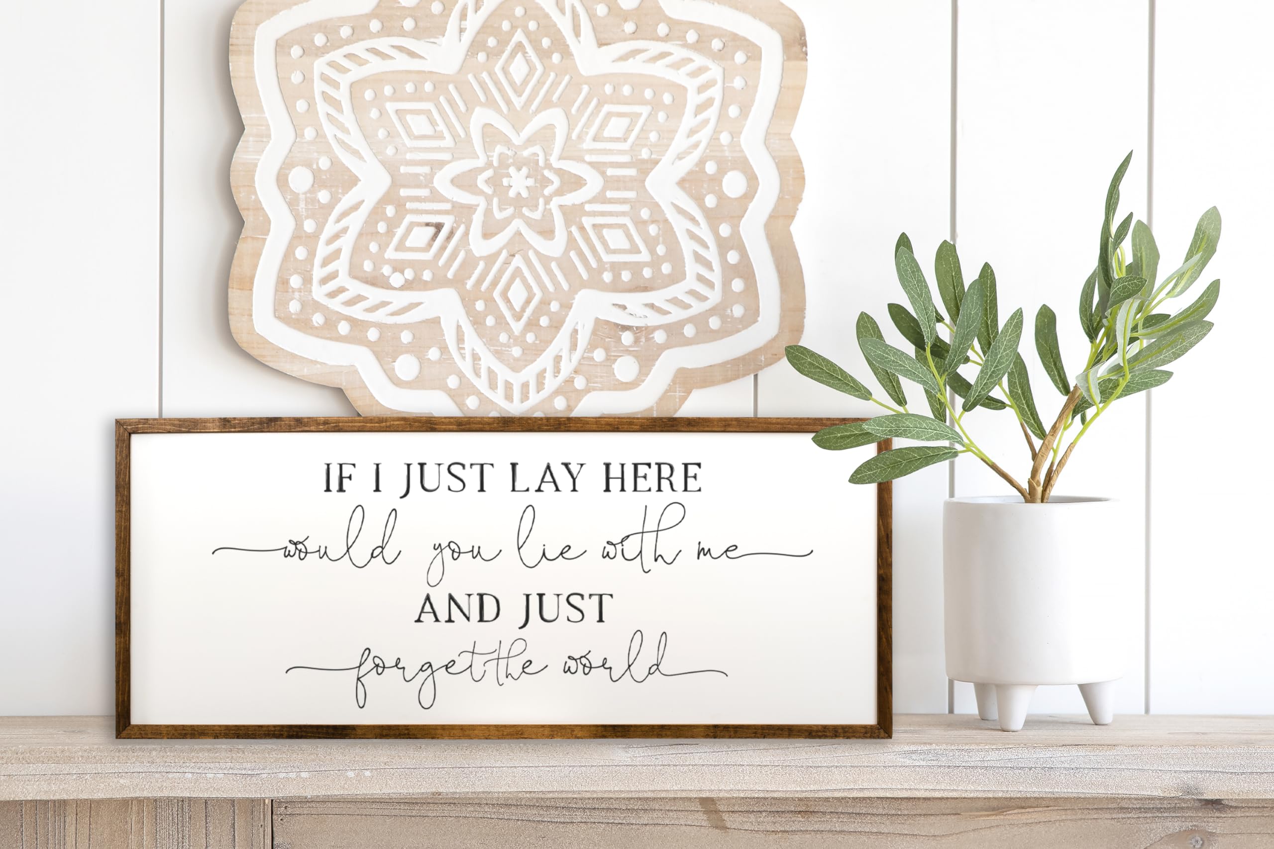 10x20 inches,If I Lay Here Would You Lie With Me Wall Decor - Bedroom Wall Decor - Bedroom Decor - Above Bed Decor - Bedroom Wall Art - Master Bedroom Wall Decor - Bedroom Wall Decor Over The Bed