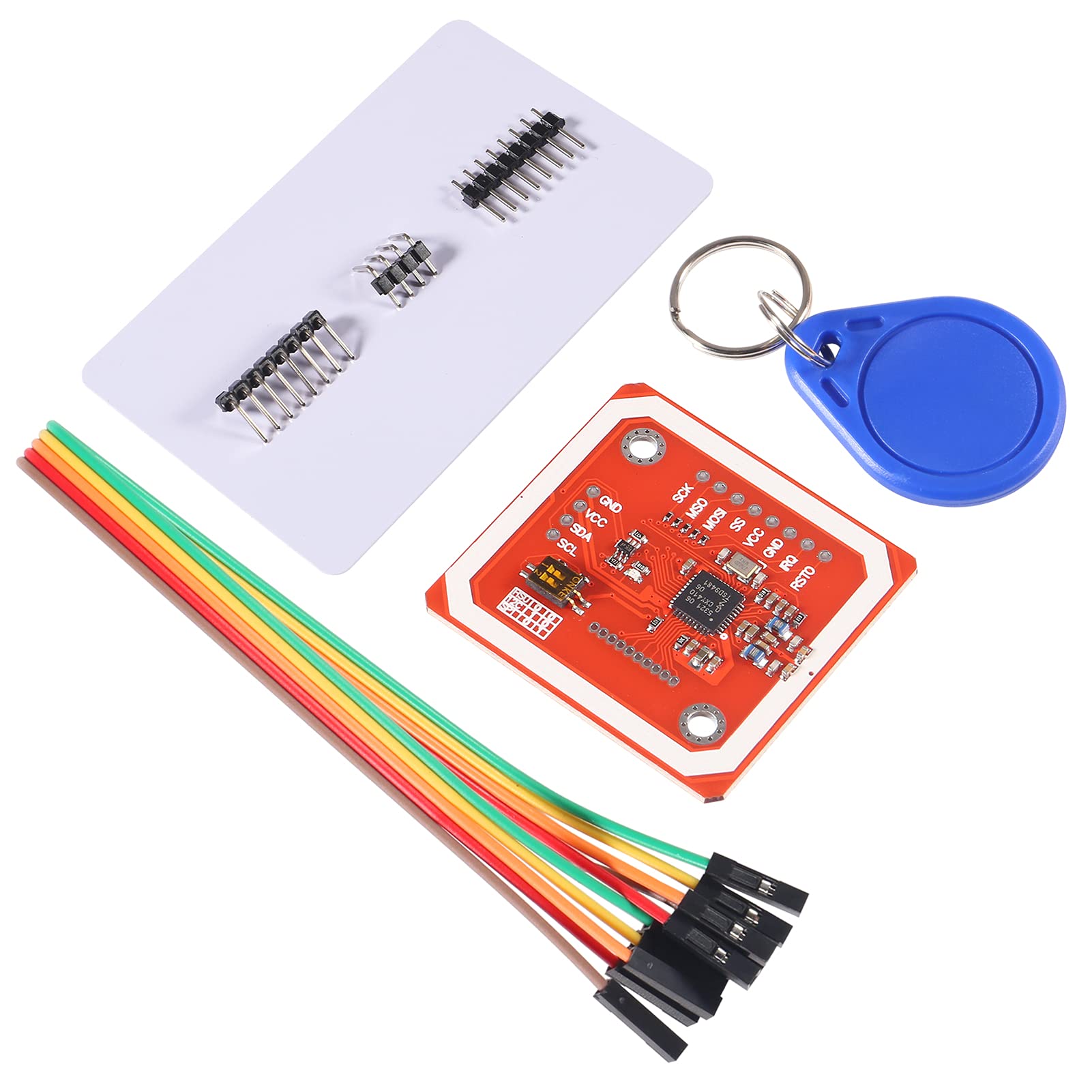 AITRIP 2 PCS PN532 NFC NXP RFID Module V3 Kit Near Field Communication Reader Module Kit I2C SPI HSU with S50 White Card Key Card Compatible with Arduino Raspberry Pi DIY Smart Phone Android Phone