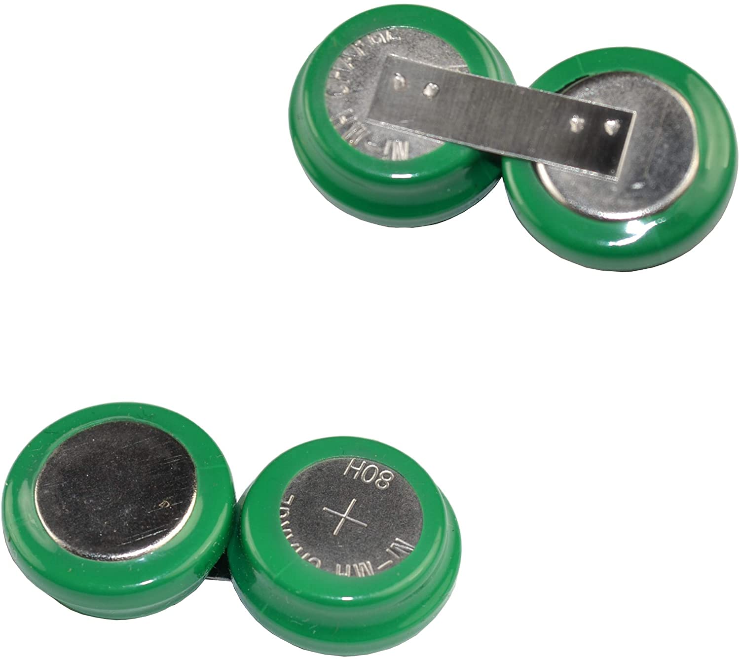 HQRP 2-Pack 2.4V 80mAh Ni-MH Cell Battery Compatible with V80H 80H 55608101501 Replacement