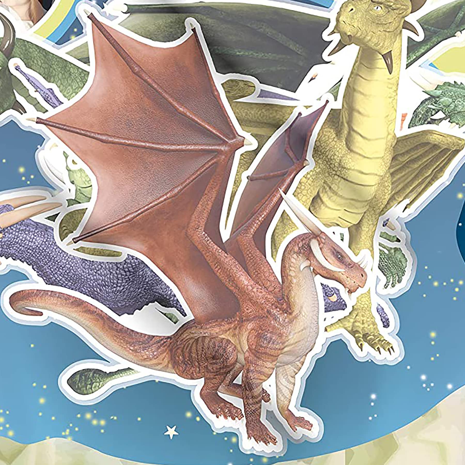 The Original Glowstars Company Glowstars & Dragons Eight Glow Dragons