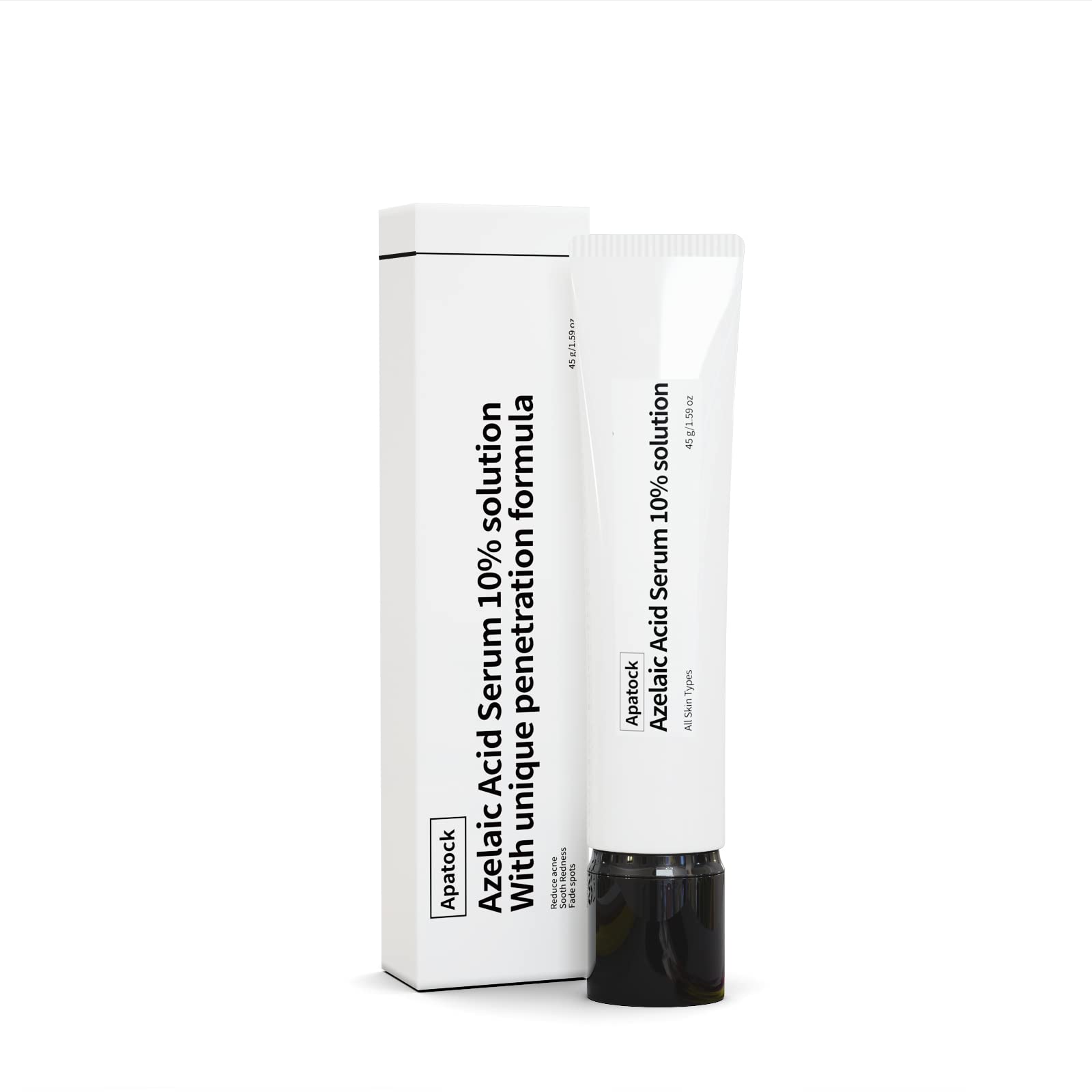 10% Azelaic Acid Serum Solution Apatock,Rosacea Treatment for Face,Dark Spot Remover,Redness Relief for Face,Natural Extracts Gently Acne Treating (1.4 oz(Pack of 1))