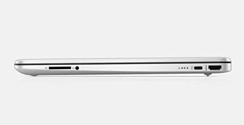 HP 2021 Laptop Computer 15.6" HD Screen, AMD Athlon 3050U 8GB RAM 128GB SSD HDMI Wi-Fi Webcam Silver Win 10 | School Essential Bundle: 1-Year Office 365, Wireless Mouse, Sleeve, VATTE HDMI Cable