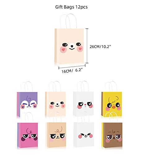 12Pcs Anime Cosplay Party Bag,Cute Anime Party Decorations Supplies Gift for Anime Fans