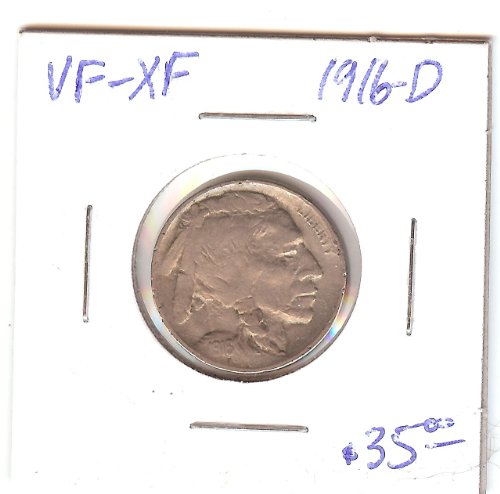 1916 Buffalo Nickel Choice Very Fine