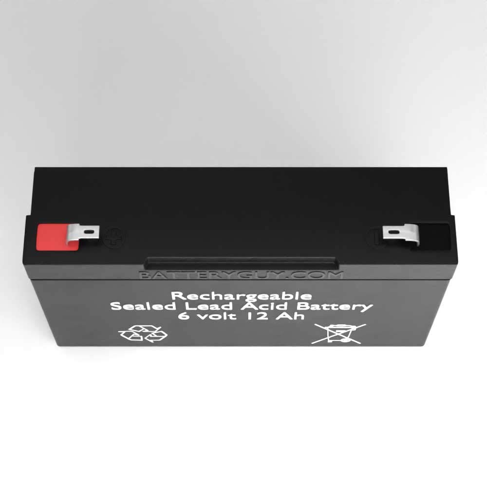 BatteryGuy HYS-6120 Replacement 6V 12Ah SLA Batteries Brand Equivalent (Rechargeable) - Qty of 2