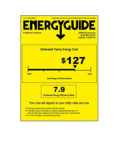 14000 BTU Portable Air Conditioners, Portable AC Unit with 90° Adjust Angle Powerful Cooling for Room Up to 500 Sq. Ft, 3 in 1 Air Conditioner, Dehumidifier & Fan Modes, with Remote, 24Hrs Timer, White