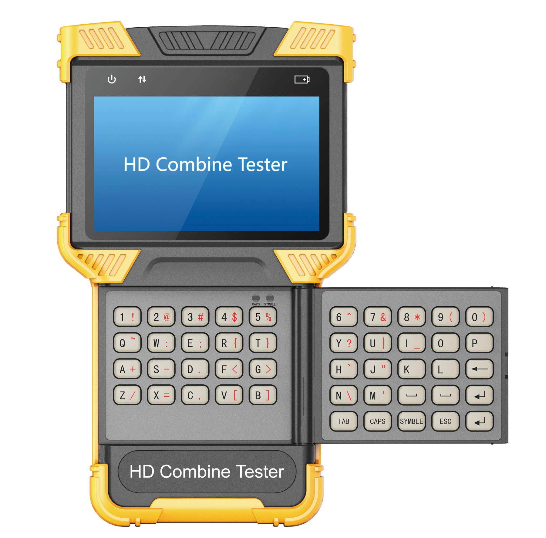 5 in 1 CCTV Tester Support Upt to 4K IP Camera & Up to 8 Megapixel AHD, TVI, CVI & CVBS Analog Camera, Security Video Monitor with 4" Screen, Keypad, POE Out, PTZ
