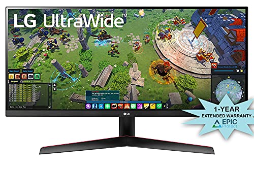 LG 29WP60G-B 29" HDR UltraWide FHD FreeSync Monitor with an Additional 1 Year Coverage by Epic Protect (2020)