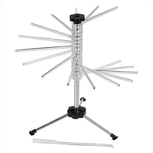 Pasta Drying Rack, Folding Spaghetti Dryer Stand Collapsible Noodle Hanging Holder with 16 Bar for Home Household Kitchen Homemade Noodles