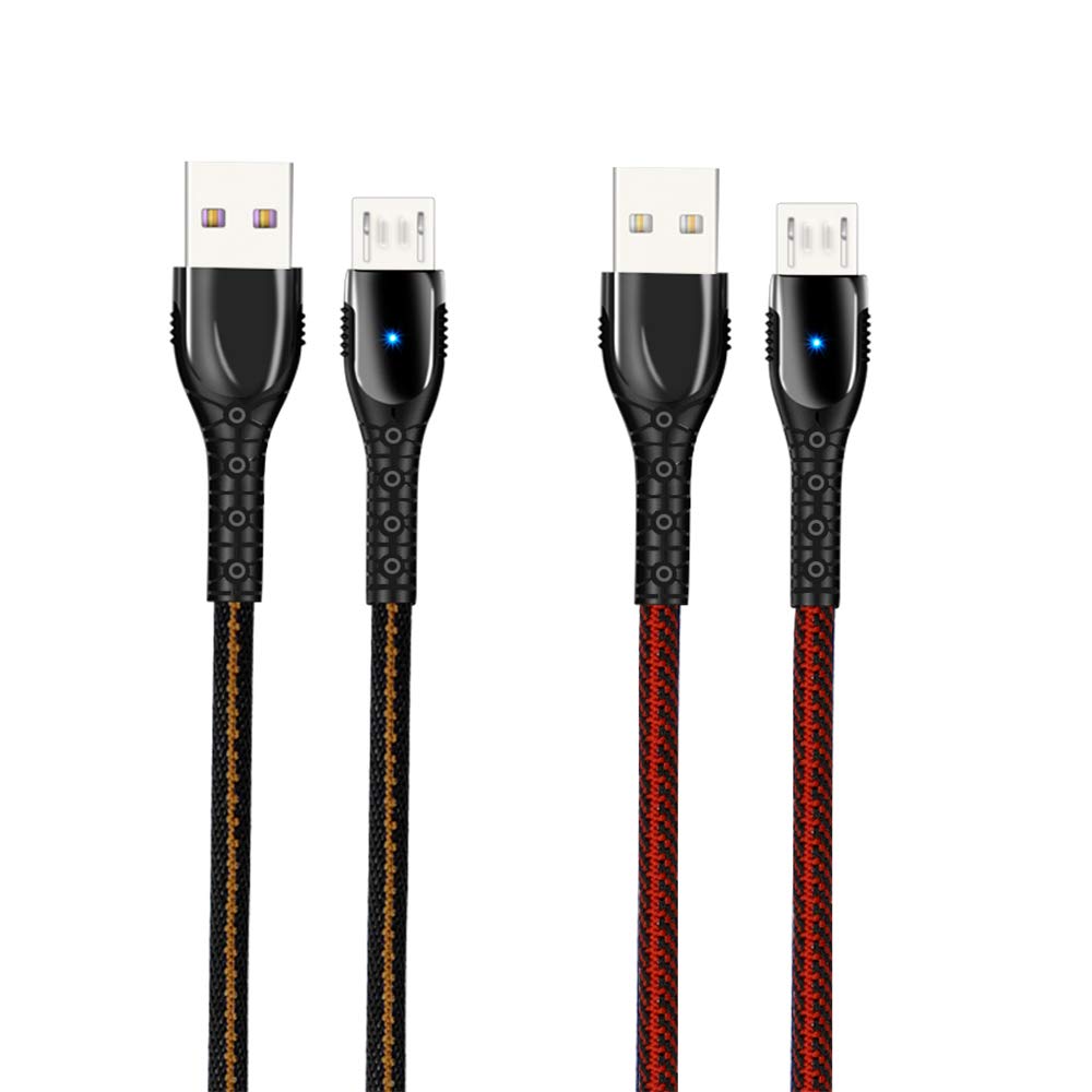 2Pack 10ft Controller Charger Cable Extra Long Durable Nylon Braided Micro USB Fast Charging Cord Compatible for Xbox One S/X Controller,Samsung Galaxy S7 S6,J7 J3 Note 5 4 and More