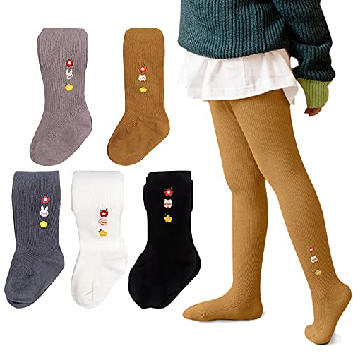 Baby Girls Cotton Tights Cable Knit Leggings Stockings Pants Soft Warm Pantyhose for Toddler Kid 1-6T