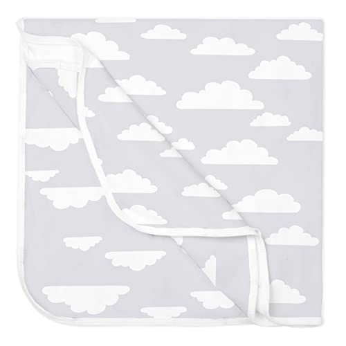 Baby Blankets – Soft Pure Cotton Blankets – 6 Pack of Breathable Swaddle Blankets – Unisex Baby Swaddle Blanket for Boys and Girls in Grey White Designs – Multi Use Blankey – 30 x 30 inches